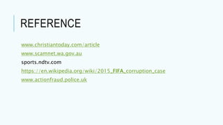 Fifa scam crisis | PPTX | Soccer | Sports