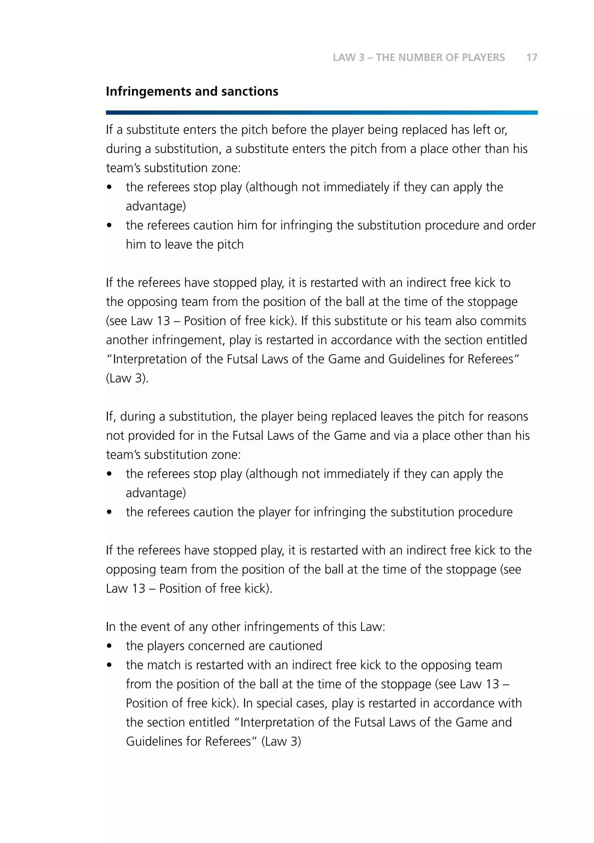 Futsal Regulacy from FIFA | PDF