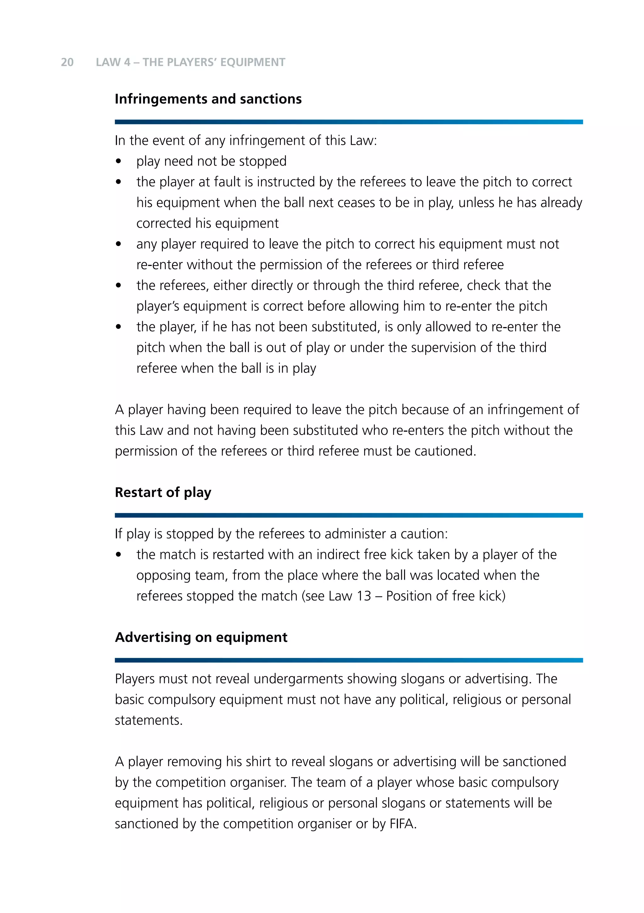 Futsal Regulacy from FIFA | PDF