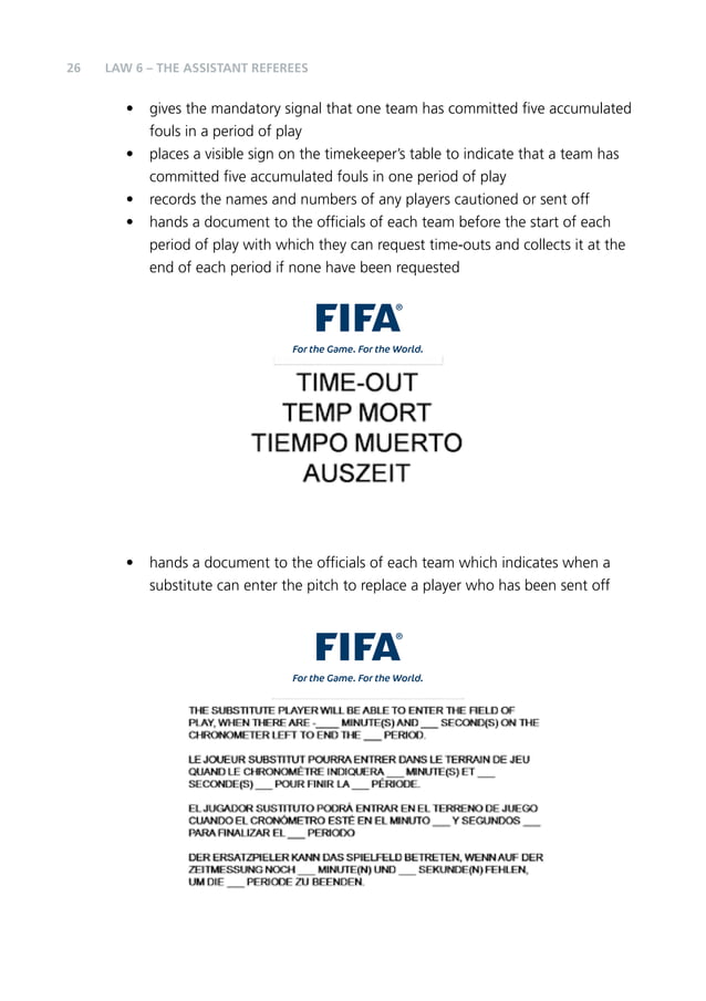 Futsal Regulacy from FIFA | PDF
