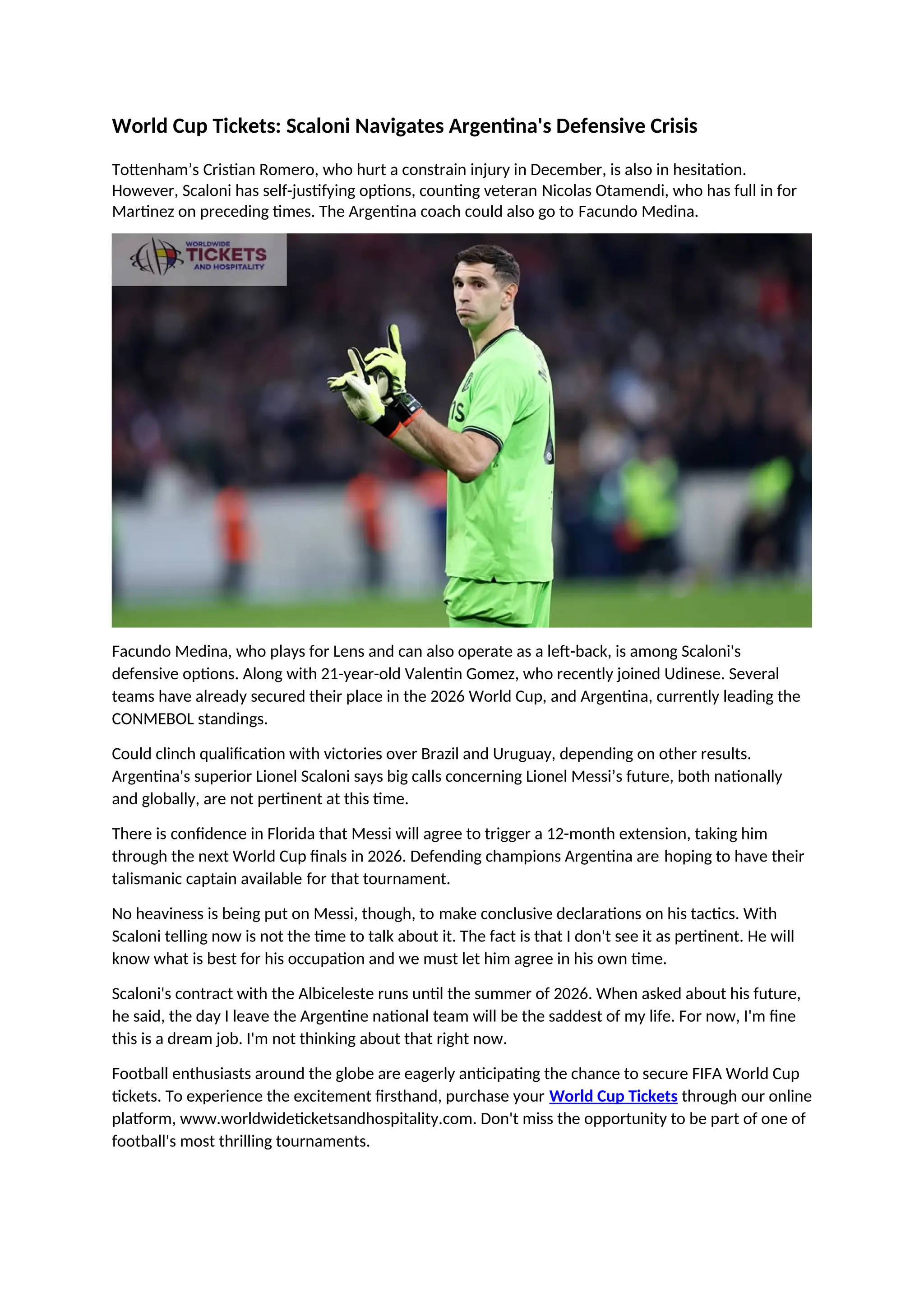 FIFA World Cup 2026 Martinez Injury Shakes Argentina.docx