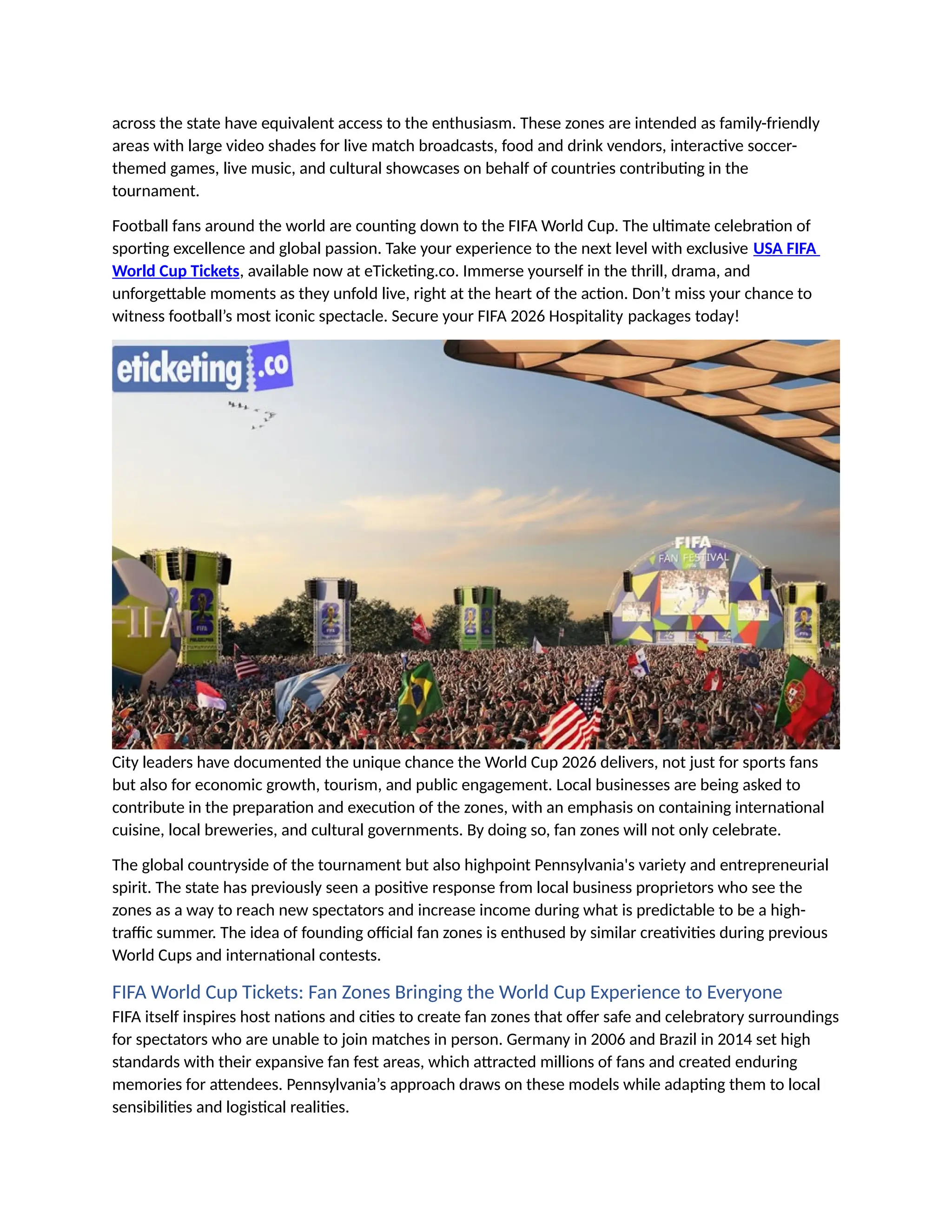 FIFA World Cup Pennsylvania Plans Massive Fan Zone Experience for FIFA 2026.docx
