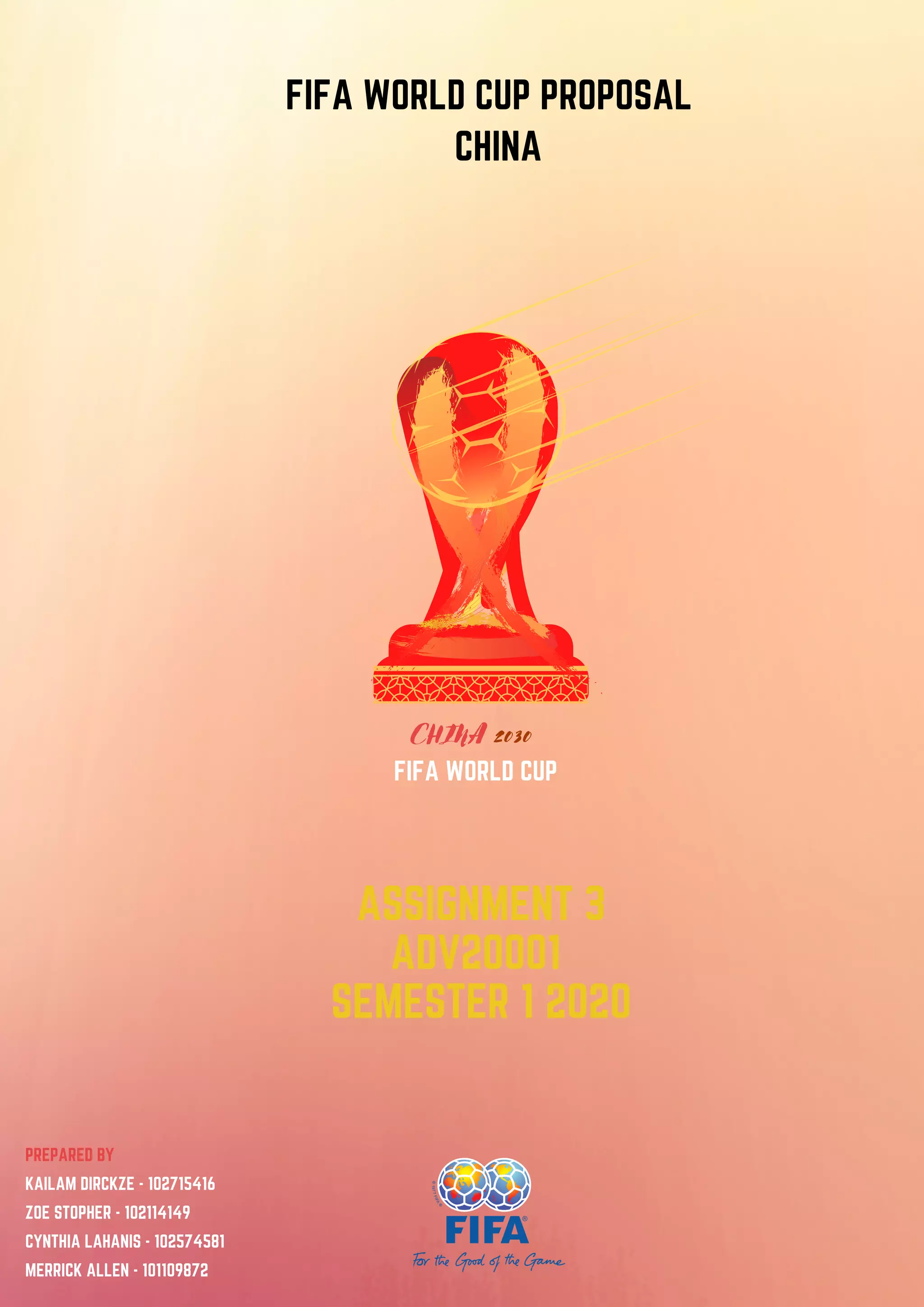 2030 FIFA World Cup Proposal - China | PDF