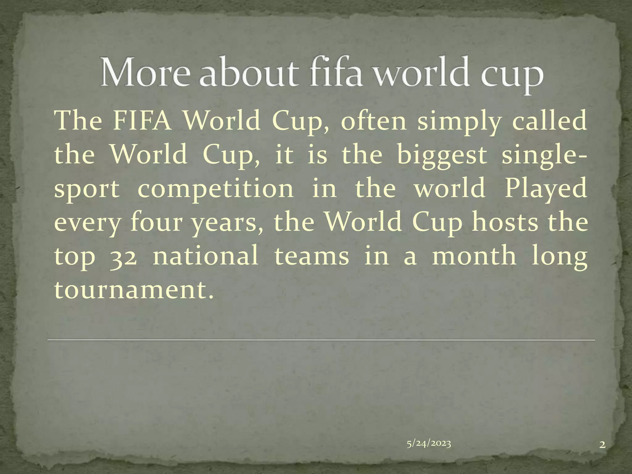 FIFA world cup Qatar 2022 | PPTX