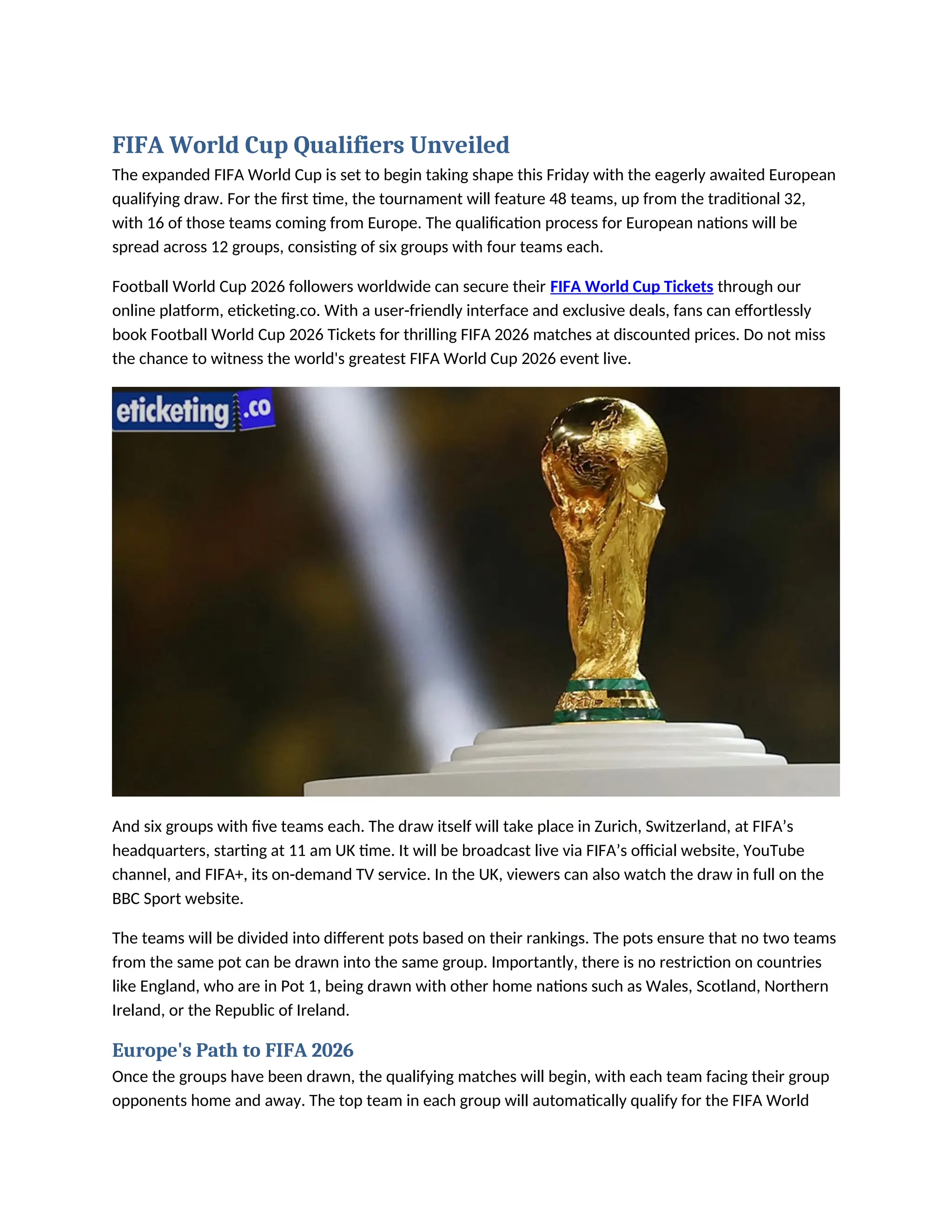 FIFA World Cup Qualifiers for Unveiled.docx