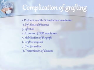 application of bone graft in dentistry | PPTX