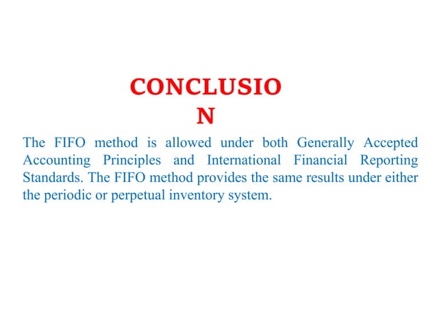 First in First out method (FIFO) | PPTX | Stocks and Bonds | Personal ...