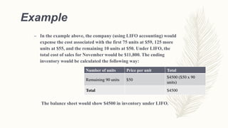 An introduction to FIFO & LIFO. | PPTX
