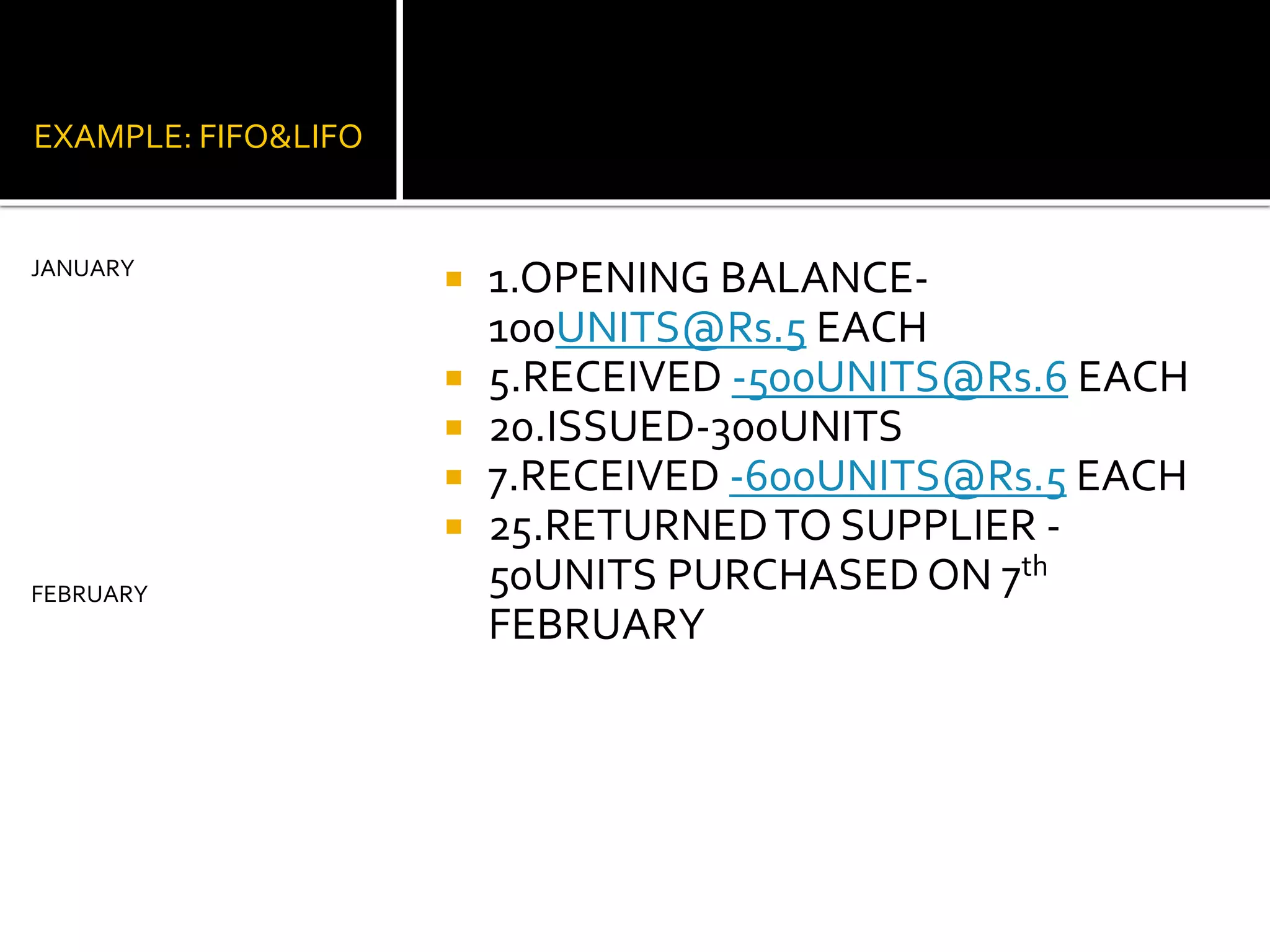 FIFO and LIFO | PPTX