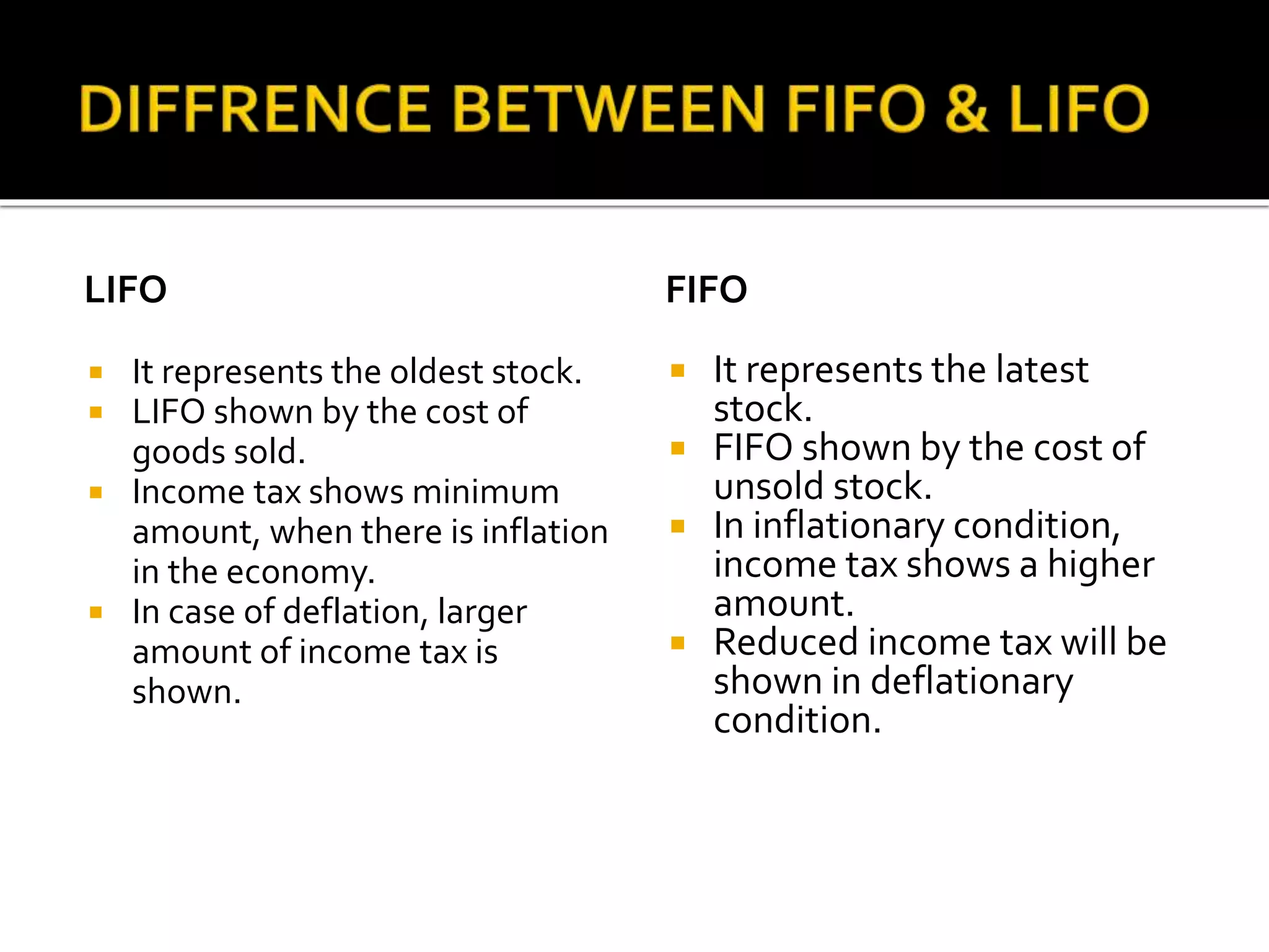 FIFO and LIFO | PPTX