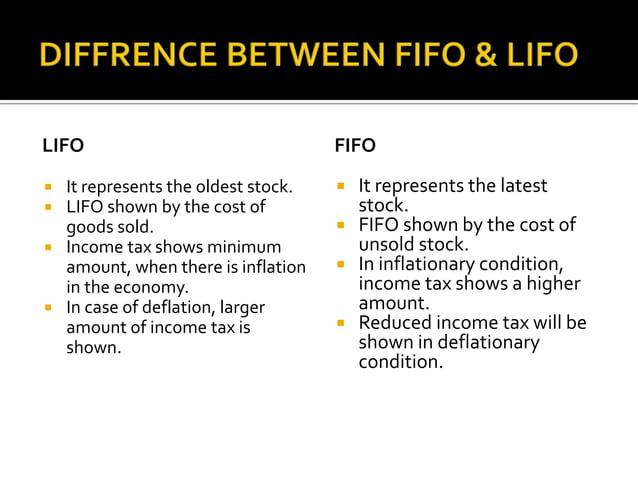 FIFO and LIFO | PPTX