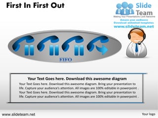 Fifo first in first out powerpoint presentation templates. | PDF
