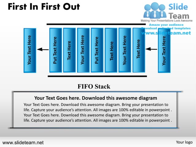 Fifo first in first out powerpoint presentation templates. | PDF ...