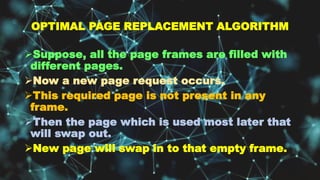 FIFO, LRU, OPTIMAL Page Replacement Algorithm | PPTX