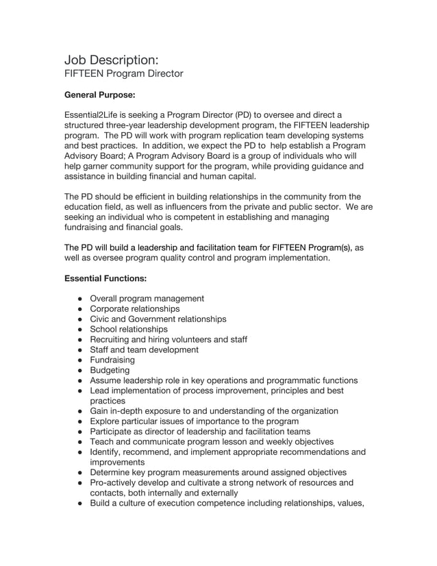 Essential to Life | Public School Leadership Program, Atlanta ...