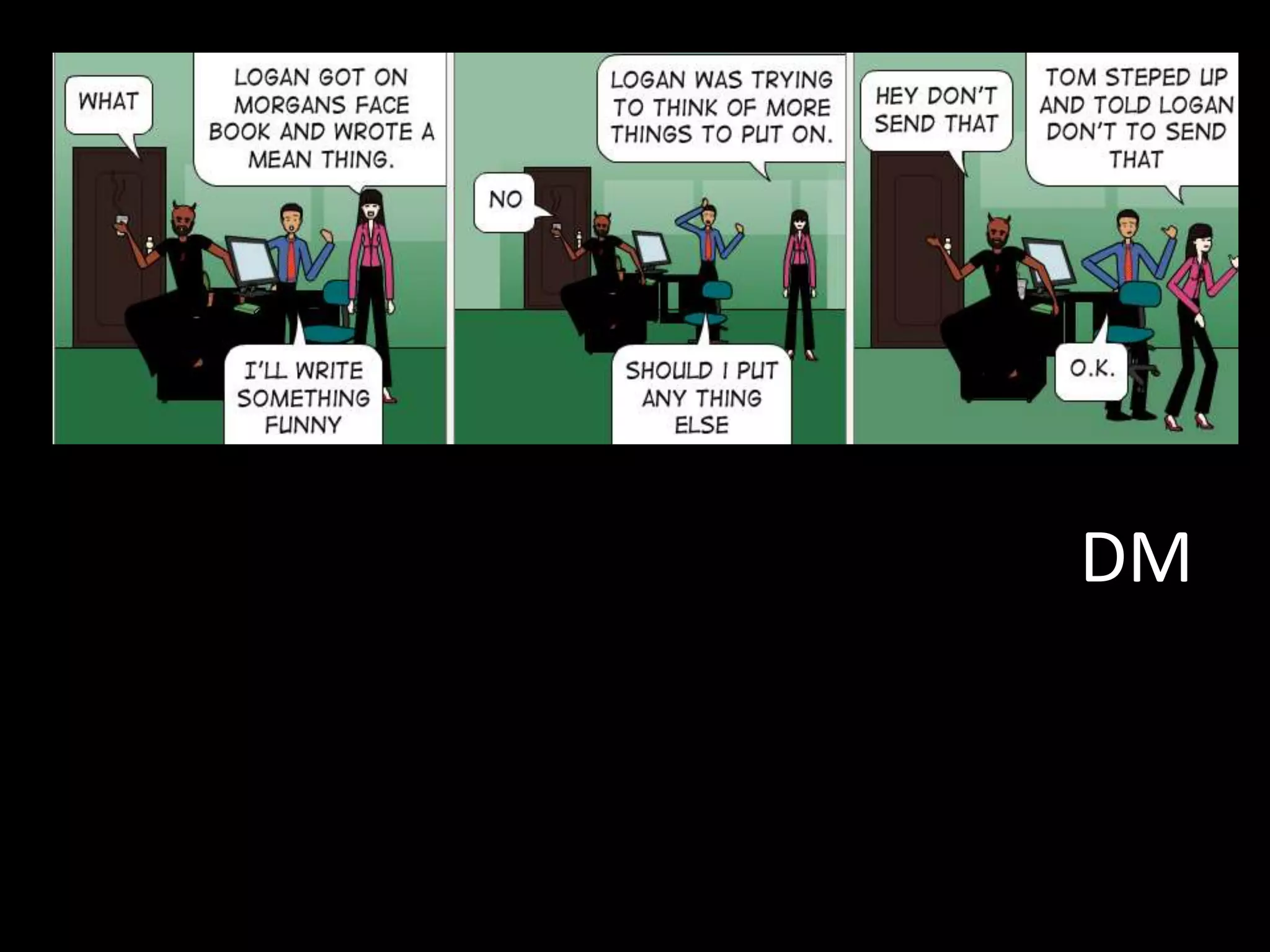 Fifth Grade Cyber Bullying Bystander Cartoons | PPTX