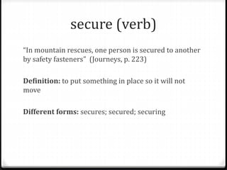 Fifth grade journeys lesson 9 | PPTX