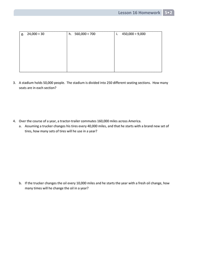 Fifth grade module 2 homework | PDF