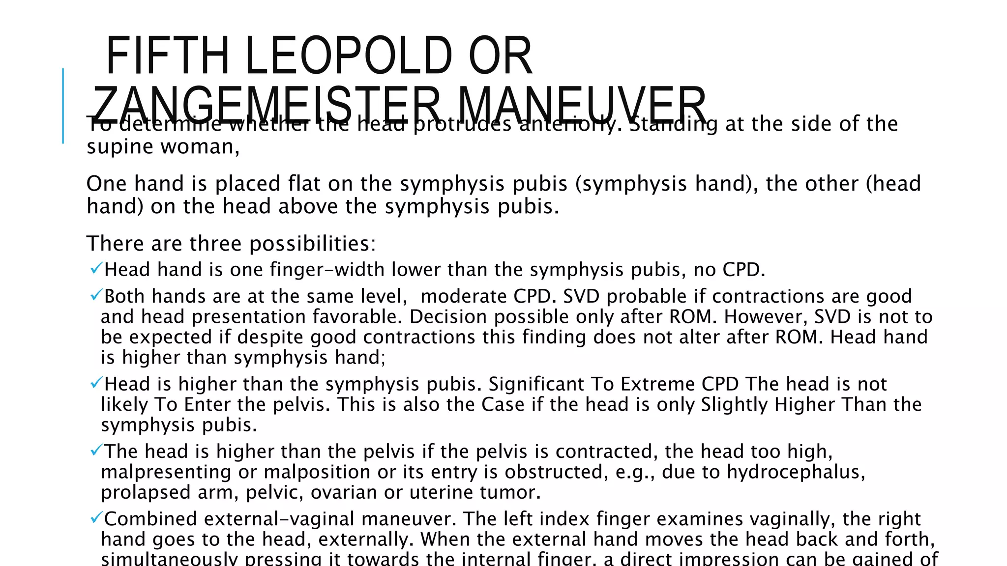 Fifth leopold Maneuver | PPTX