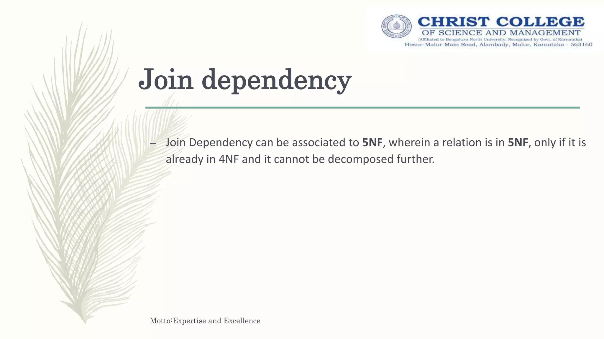 Fifth normal form | PPTX