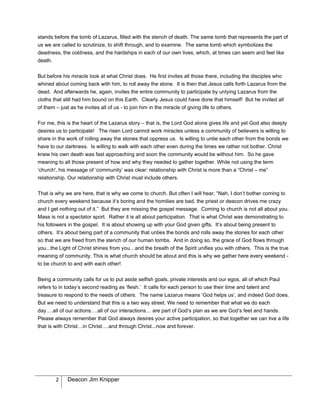 Fifth Sunday in Lent 2012, Cycle A | DOC