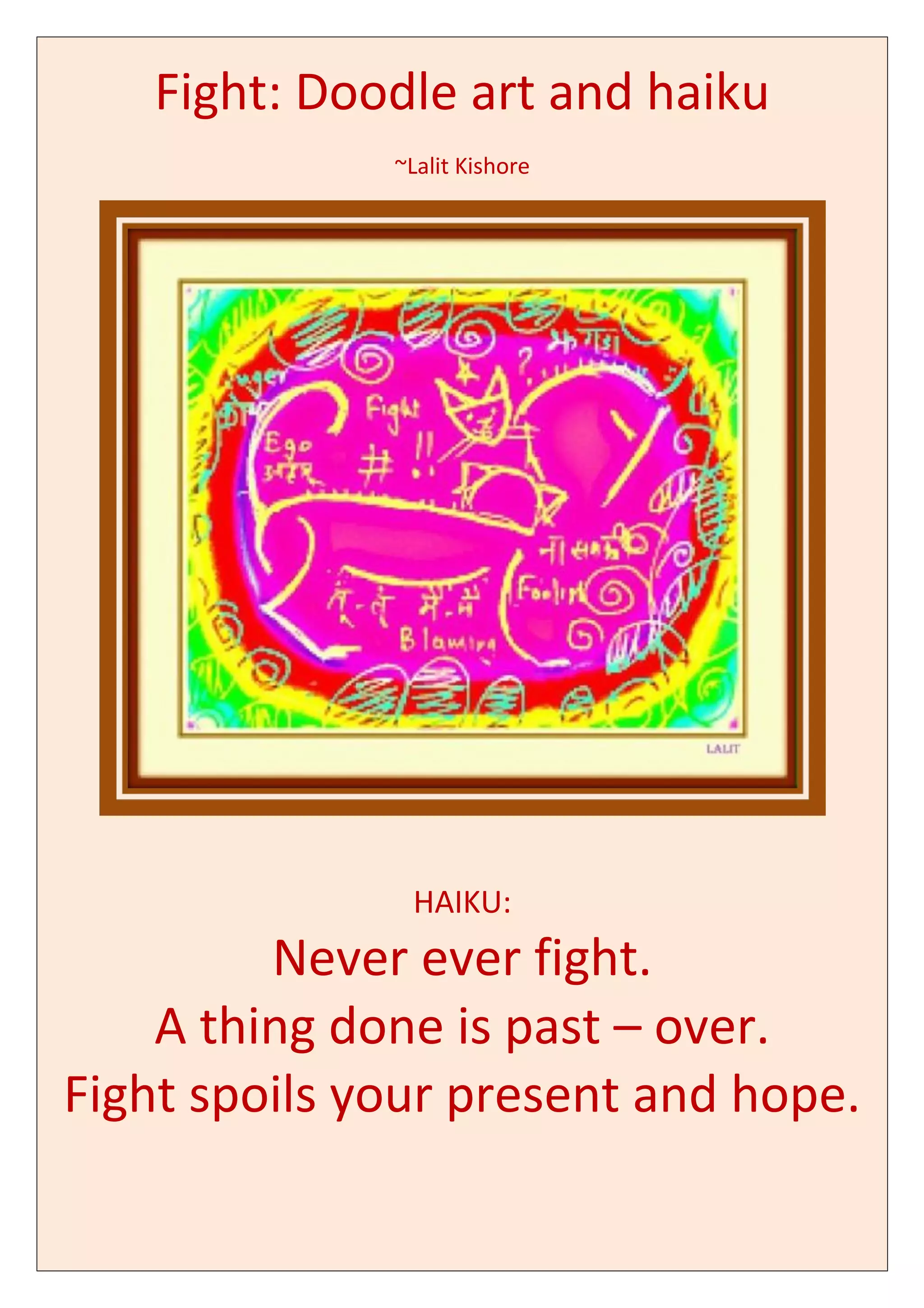 Fight: Doodle art and haiku | DOC