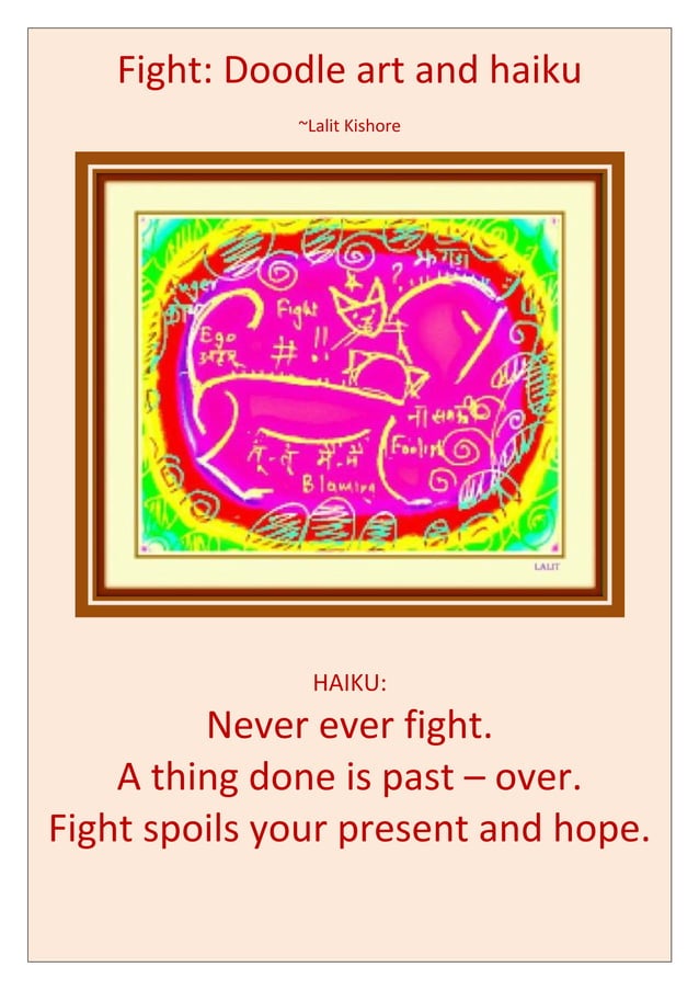 Fight: Doodle art and haiku | PDF