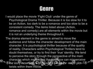 Fight Club - Genre and Character List | PPT