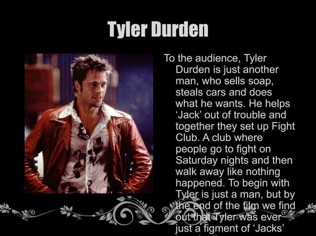 Fight Club - Genre and Character List | PPT