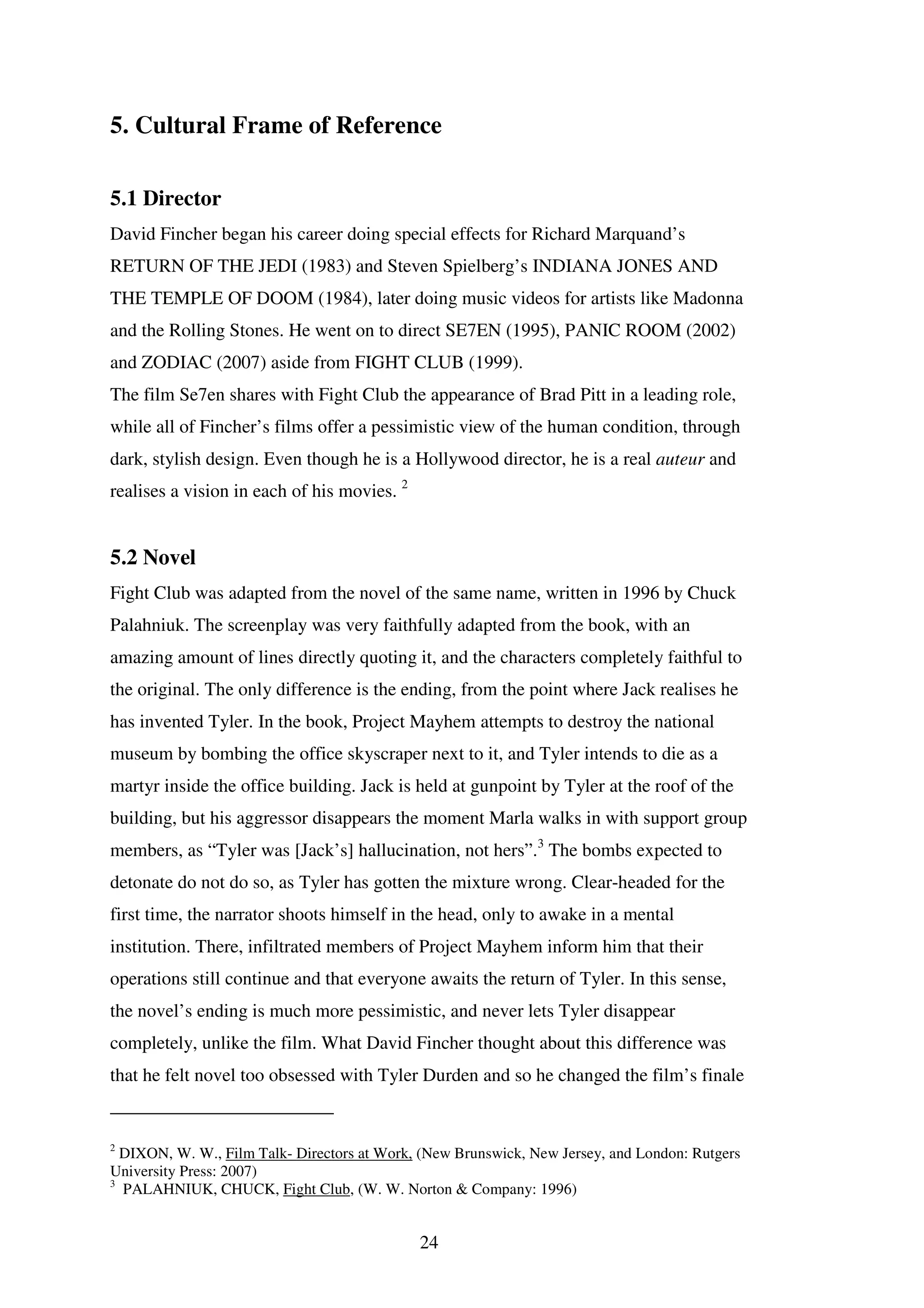 Fight club film analysis1 | PDF