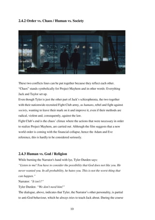 Fight club film analysis1 | PDF