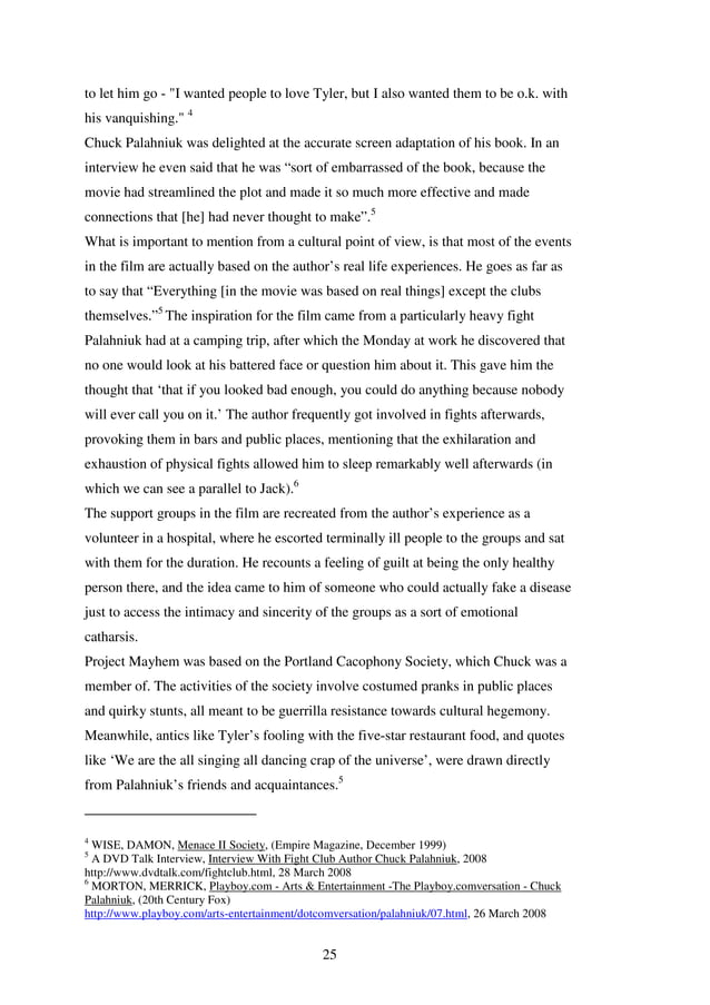 Fight club film analysis1 | PDF