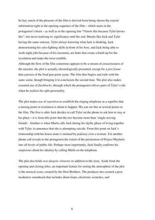 Fight club film analysis1 | PDF