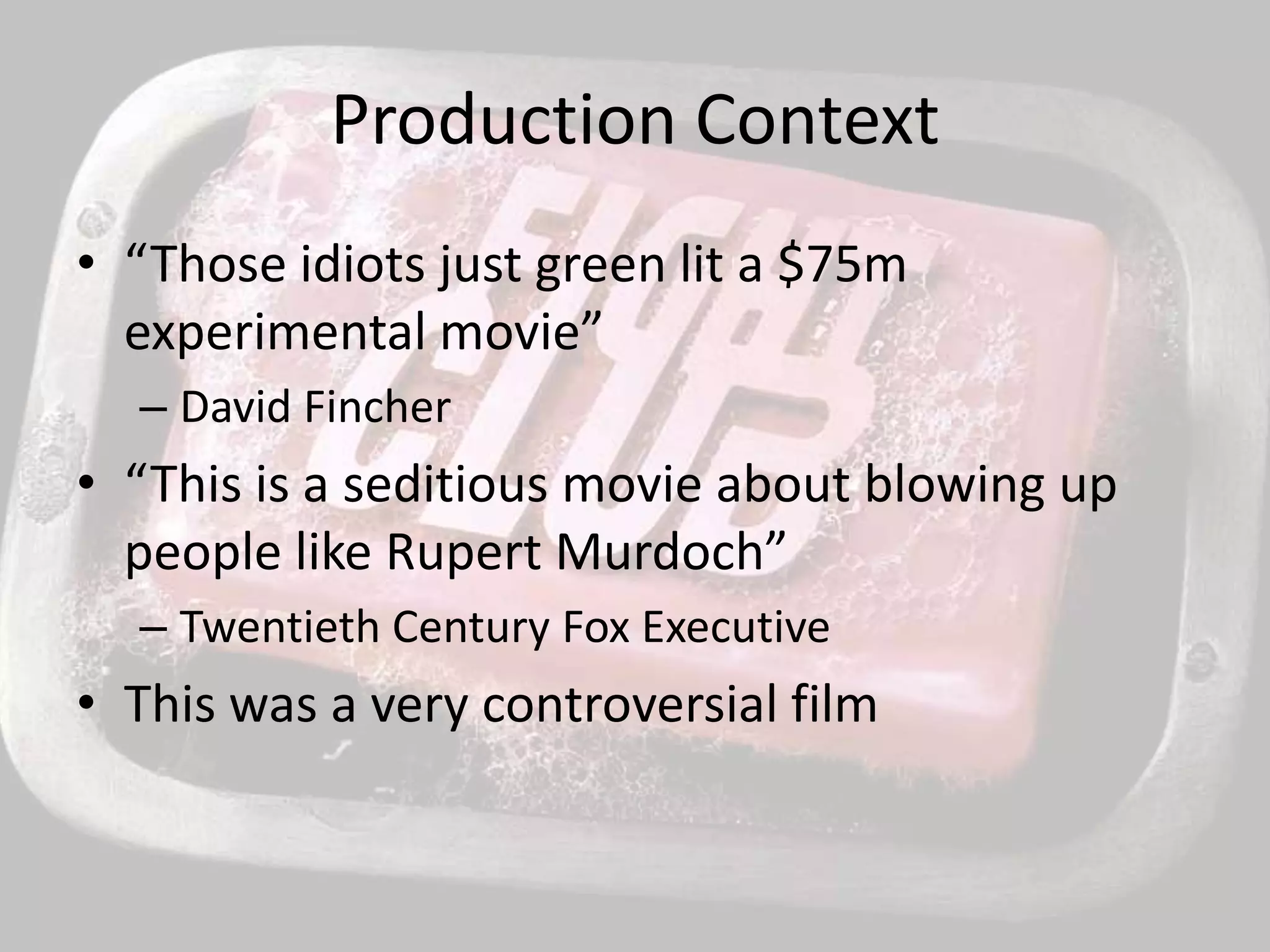 Fight club Intro | PPTX