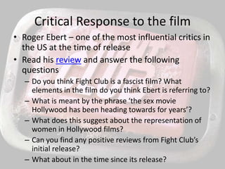 Fight club Intro | PPTX