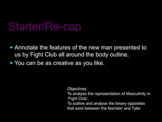 Fight club masculinity | PPTX