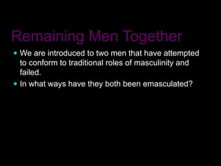 Fight club masculinity | PPT
