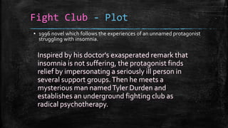 Fight club, Palahniuk | PPTX