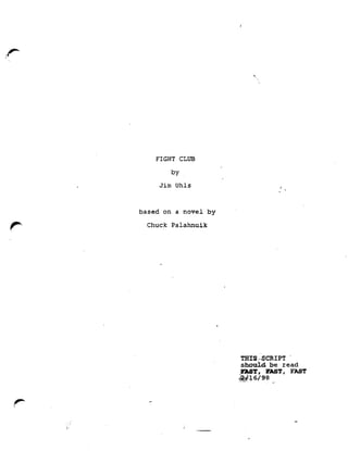 Fightclub script | PDF