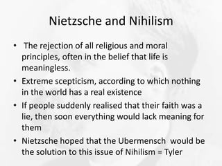 Fight club - Social Context/Approach (Nietzsche) | PPTX