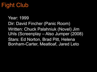 Fight club context | PPTX