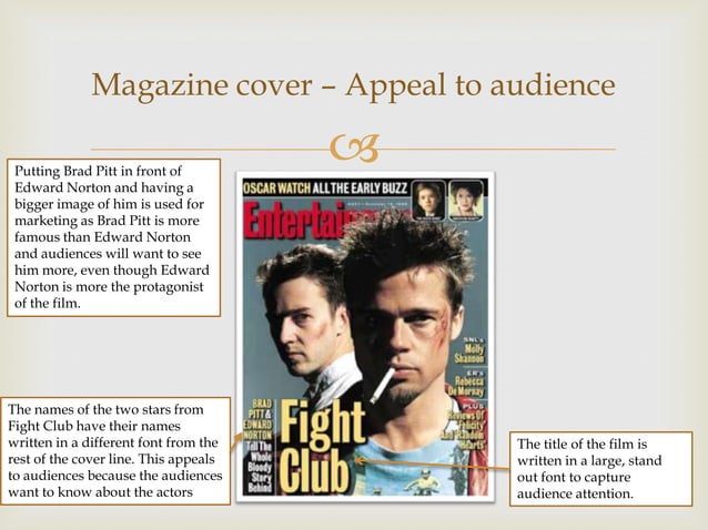 Fight club magazine cover | PPT