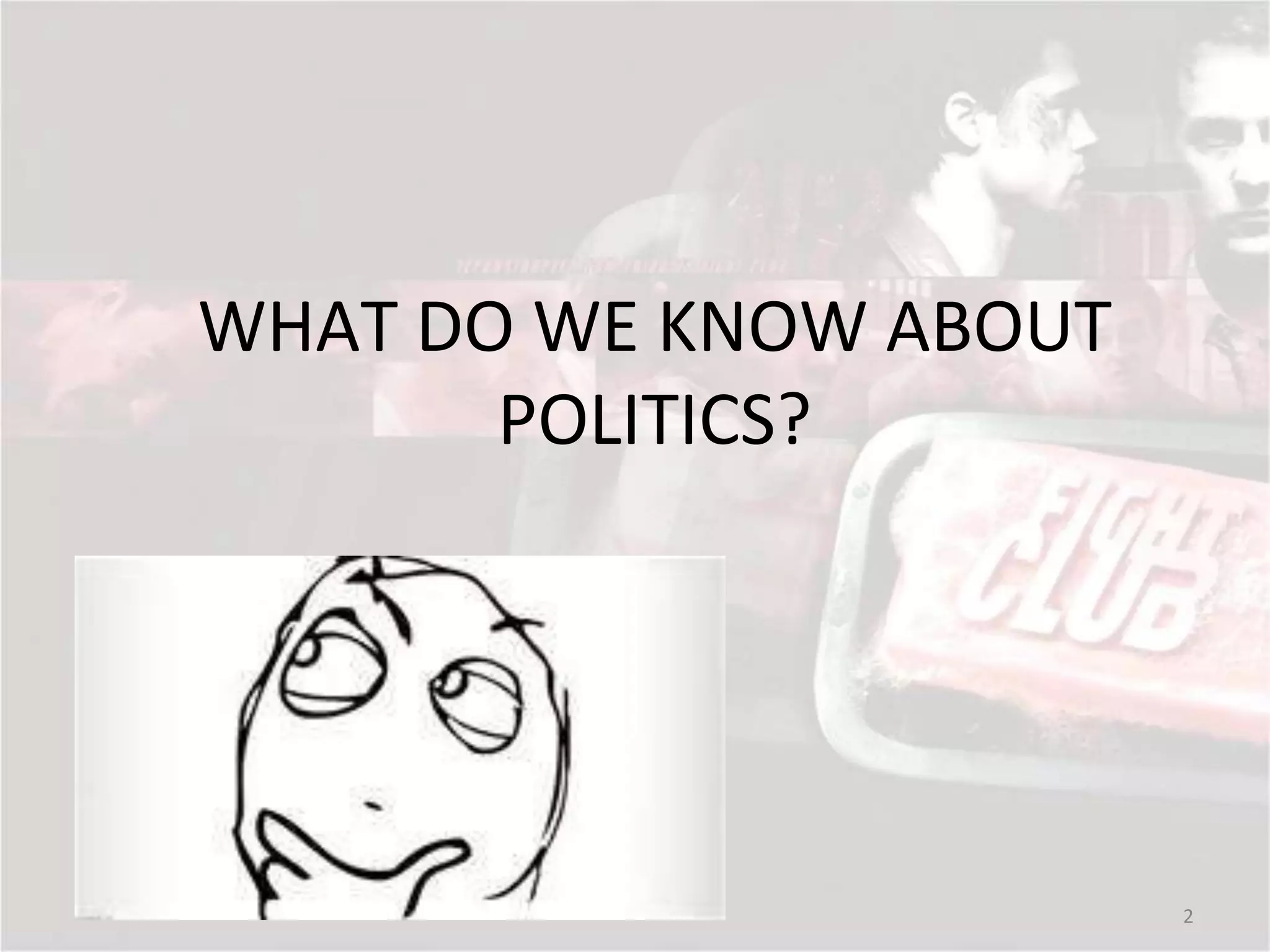 Fight Club - Political Reading | PPT