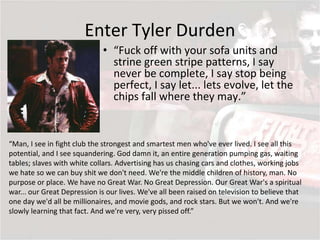 Fight Club - Political Reading | PPT