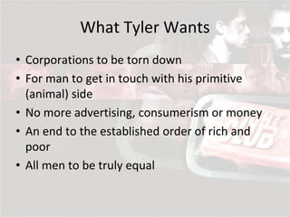 Fight Club - Political Reading | PPT