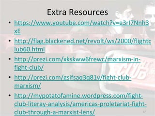 Fight Club - Political Reading | PPT