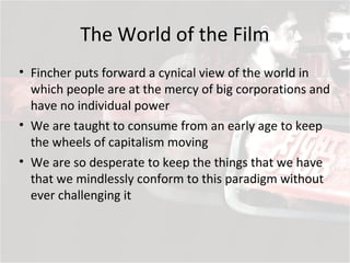 Fight Club Marxism (political critical approach) | PPT