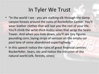 Fight Club Marxism (political critical approach) | PPT