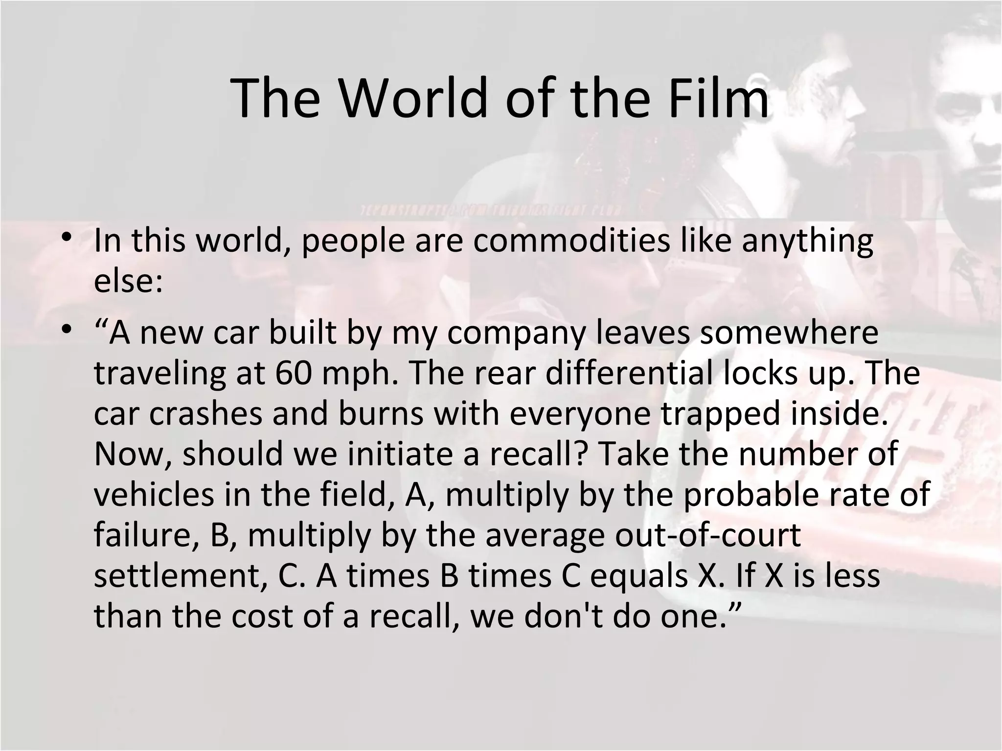 Fight Club and Marxism | PPT