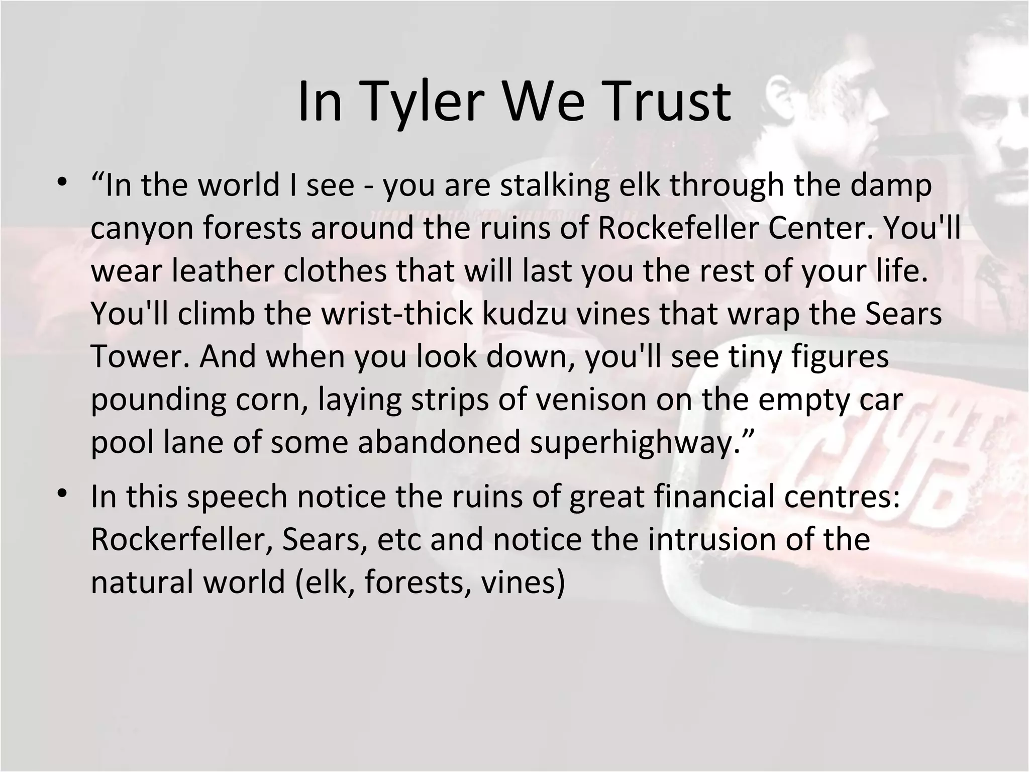 Fight Club and Marxism | PPT